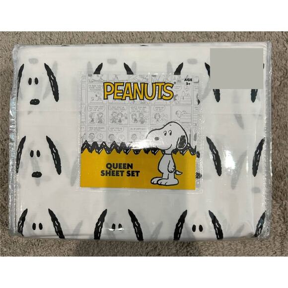 Peanuts | Bedding | Peanuts Snoopy Queen Sheet Set Eyes And Ears | Poshmark